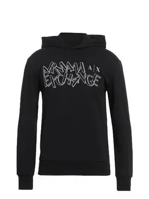 Armani Exchange Cotton French Terry Sweatshirt Black