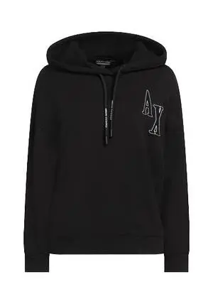 Armani Exchange ARMANI EXCHANGE Cotton-Blend French Terry Sweatshirt Black