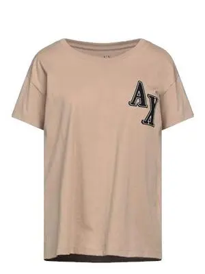 Armani Exchange T-shirt With Appliqués - Sand