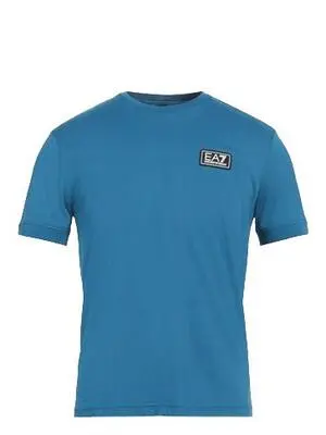 EA7 T-shirt Deep Teal Size Cotton, Elastane, Polyamide, Polyester - Green