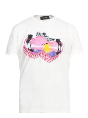 Dsquared2 T-shirt Ivory Size Cotton - White