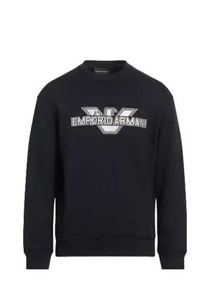 Emporio Armani Sweatshirt In Cotton, Modal, And Elastane - Navy