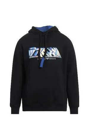 Emporio Armani Cotton-elastane Blend Sweatshirt - Black