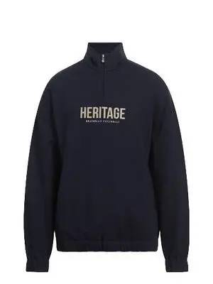 Brunello Cucinelli Cotton Blend Sweatshirt Blue