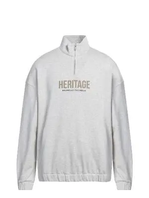 Brunello Cucinelli Cotton Blend Sweatshirt - Grey
