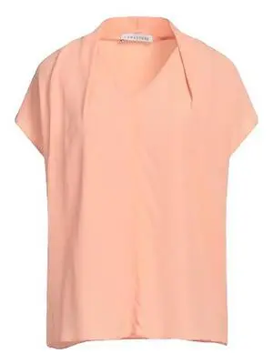 CARACTÈRE Acetate And Silk Top - Salmon Pink
