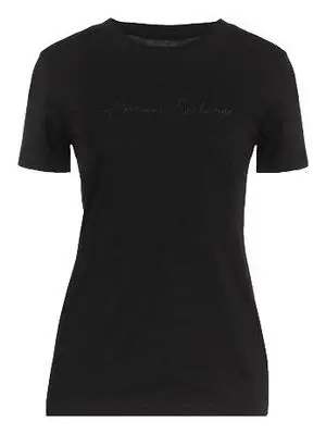 Armani Exchange T-Shirt With Embroidered Logo Black