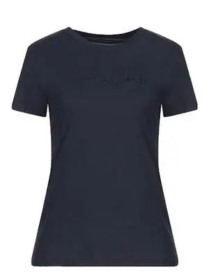 Armani Exchange T-shirt With Embroidered Logo - Navy