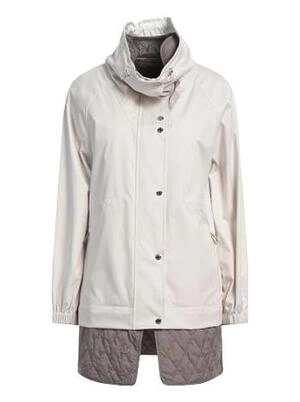 MOORER Light Polyester Blend Overcoat & Trench Coat Light Grey