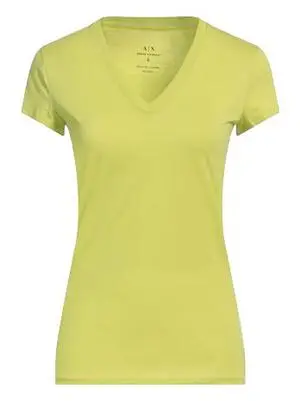 Armani Exchange Basic Tee In Pima Cotton - Green