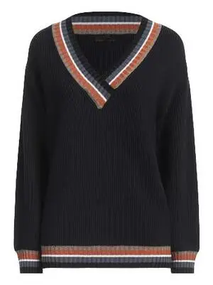 MOORER Knitted Sweater - Blue