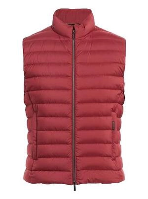 MOORER Quilted Vest Brick