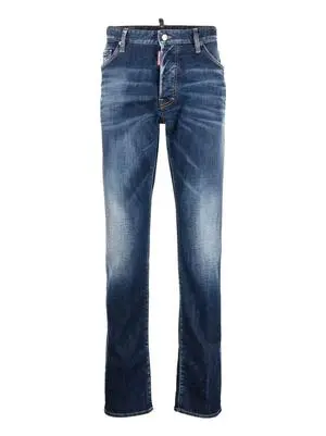 Dsquared2 Cool Guy Distressed Skinny Jeans Navy Blue