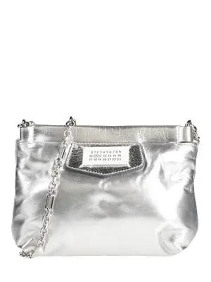 MAISON MARGIELA Leather Crossbody Bag - Silver