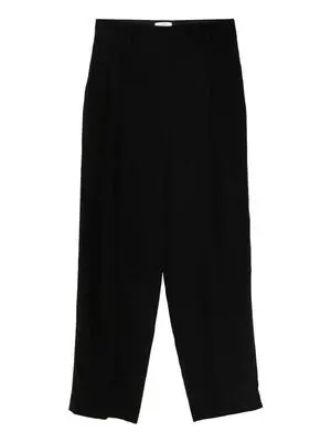 TOTEME Pleated Straight-leg Trousers - Black