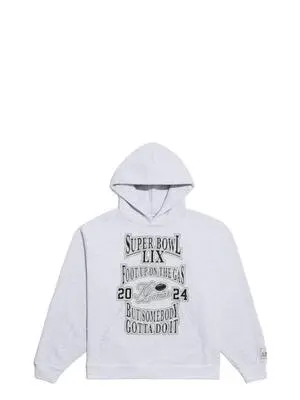 KENDRICK LAMAR X Willy Chavarria Foot Up On The Gas Hoodie - Heather Grey