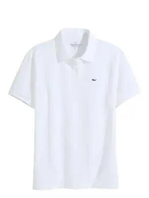 Vineyard Vines Classic Piqué Polo - White Cap
