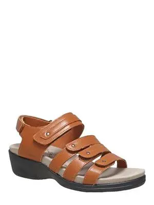 PROPET Ainsley Wedge Sandals - Chestnut