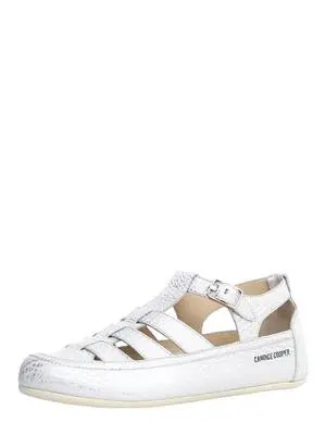 CANDICE COOPER Rock T-bar Fisherman Sandals - Silver