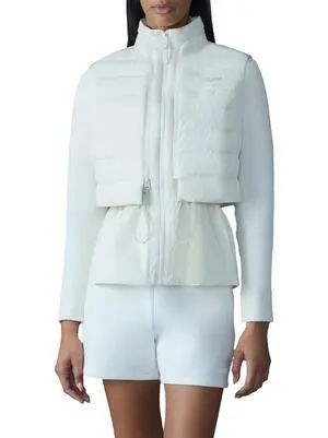 Mackage Priscilla 3-in-1 Hybrid Jacket With Down Vest - Cream