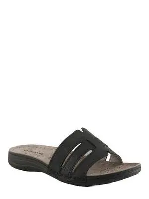SPRING STEP SHOES Flexus By Spring Step Tethys Slide Sandal Black