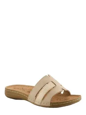 SPRING STEP SHOES Flexus By Spring Step Tethys Slide Sandal Bone