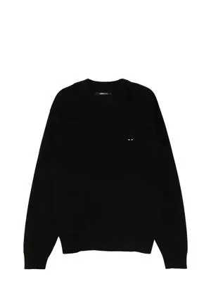 SONGZIO Emblem Crew-neck Jumper - Black