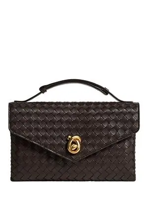 Bottega Veneta Intrecciato Leather Knot Lock Cross-Body Bag Fondant