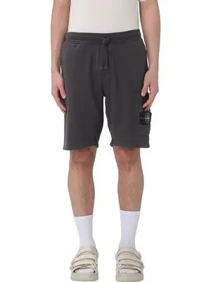 Stone Island Cotton Cargo Shorts - Charcoal