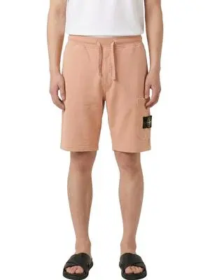 Stone Island Cotton Cargo Shorts - Pink