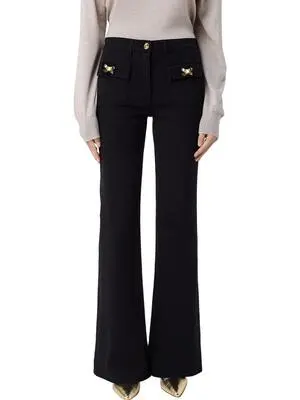 Elisabetta Franchi ELISABETTA FRANCHI Straight Leg Jeans Black