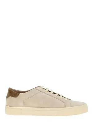 Brunello Cucinelli Suede Low Top Sneakers - Beige