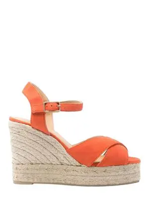 CastaÑer Castañer Heeled Espadrille Sandals Orange