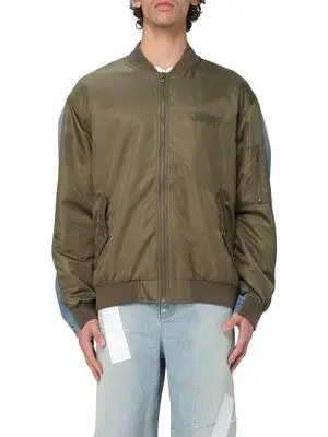 MAISON MARGIELA Bomber Jacket With Denim Sleeves - Multicolor