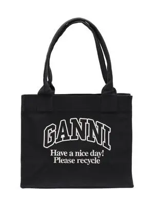 GANNI Tote Bag Grey