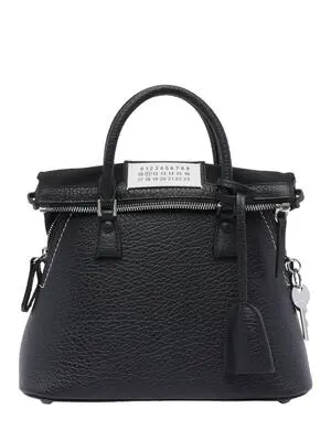 MAISON MARGIELA Maison Margiela 5AC Bag In Grained Leather And Canvas Black