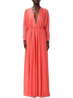 Pinko Maxi Dress - Coral