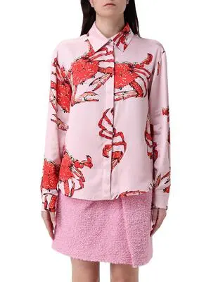 MSGM Crab Print Shirt - Pink