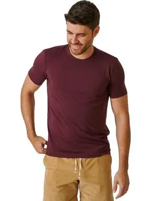 LEISURE LAB Everyday T-shirt Maroon