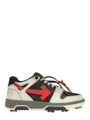 Off-White Off-White Out Of Office OOO Low-Top Golf Sneakers Red/black