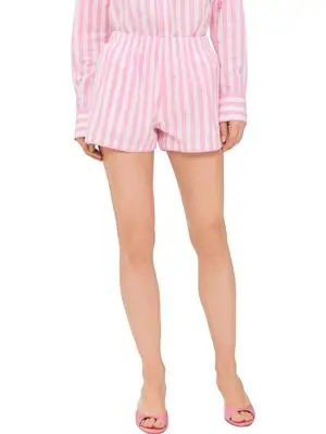 Beach Riot Tia Striped Shorts - Prism Pink Stripe