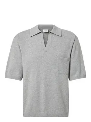 Saint Laurent Wool Polo Shirt - Grey