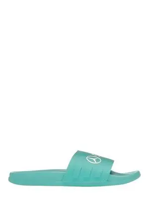 Adidas Adilette Comfort Slides Mercedesamg Petronas Formula One Team - Semi Mint Rush/cloud White