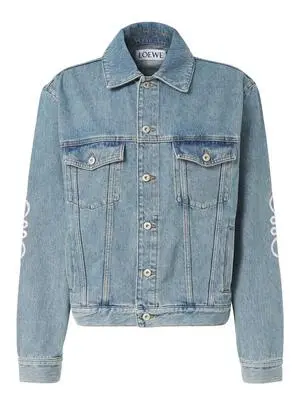 Loewe Anagram Denim Jacket - Blue