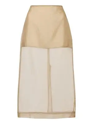 THE FRANKIE SHOP The Frankie Shop Silk-Blend Midi Skirt