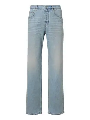 Saint Laurent Mid-rise Straight Jeans - Blue