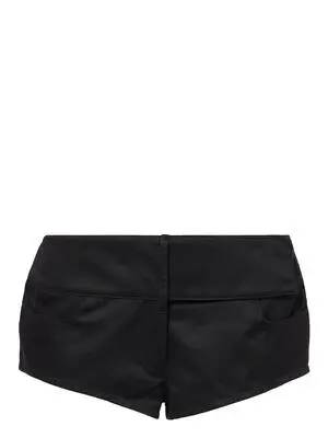 COURREGES Courrèges Low-rise Shorts - Black