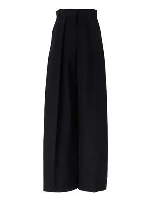 Khaite Maris Wide-leg Trousers - Black