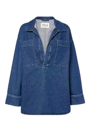 Tove Sonny Denim Blouse - Blue