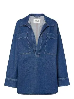Tove Sonny Denim Blouse - Blue